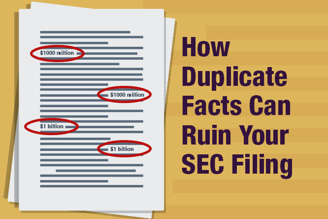 How Duplicate Facts Can Ruin Your SEC Filing - IRIS CARBON®