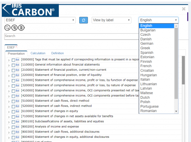ESEF Taxonomy and Tagging Concepts | IRIS CARBON®